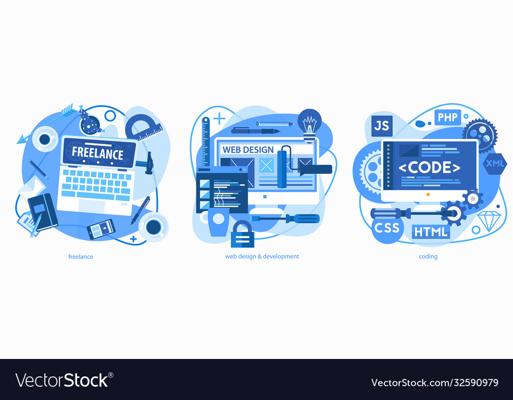 Coding programming scripting and development Vector Image Coding programming scripting and development Vector Image