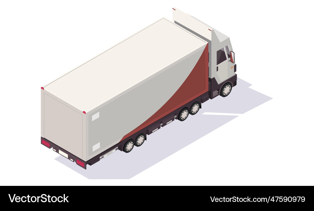 Commercial car cargo and delivery logistic Vector Image