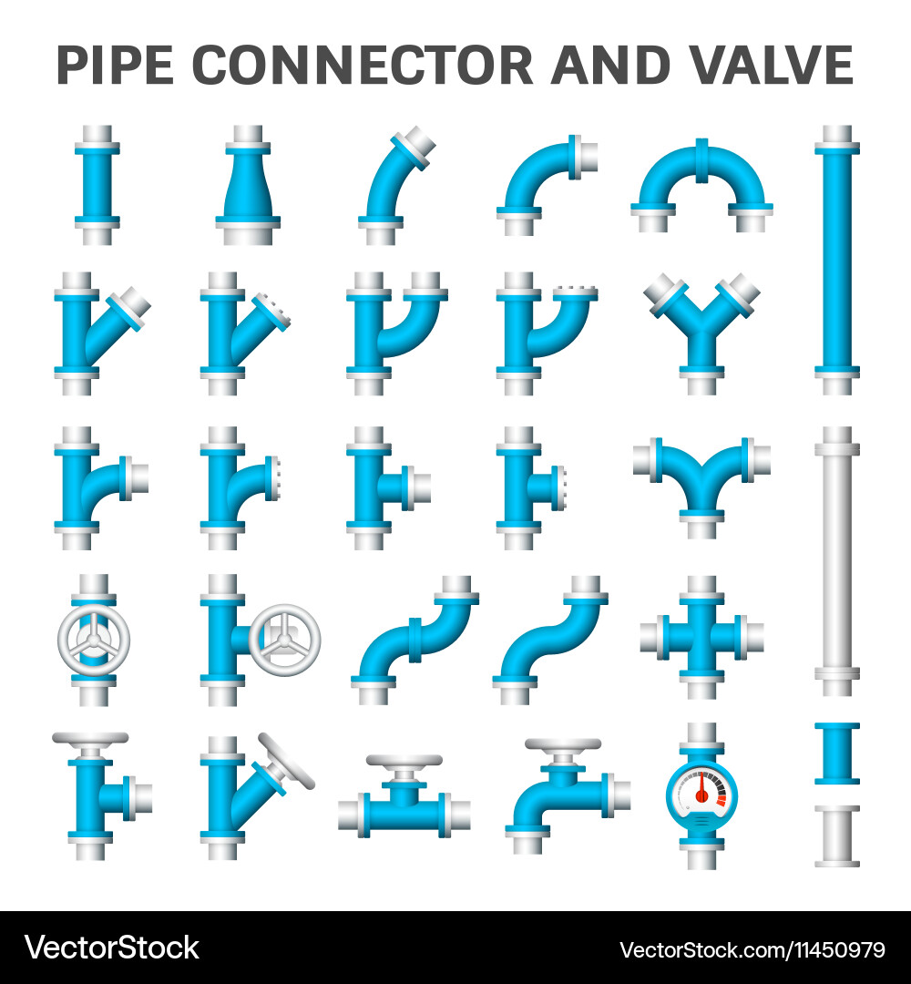 Pipe connector icon Royalty Free Vector Image - VectorStock