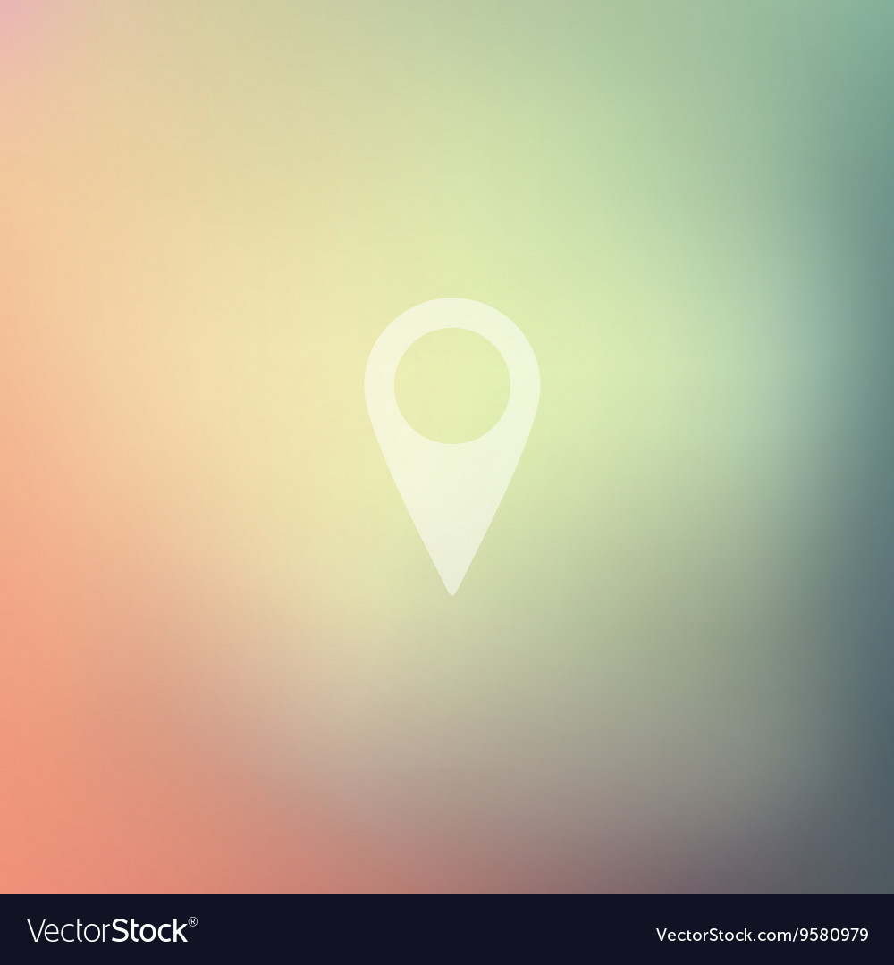 Pointer icon on blurred background Royalty Free Vector Image