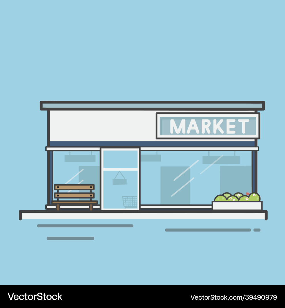 Set of supermarket Royalty Free Vector Image - VectorStock