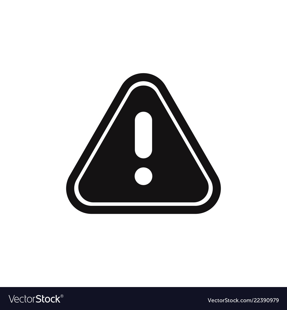 Warning icon Royalty Free Vector Image - VectorStock