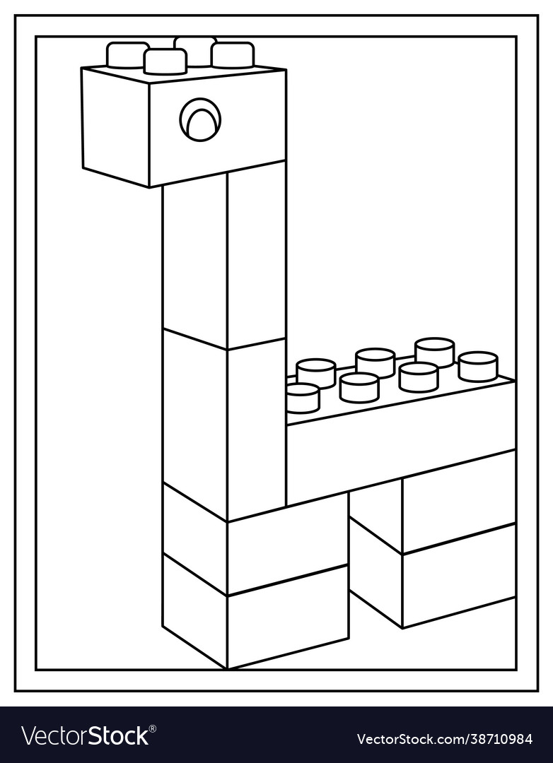 Blocks template Royalty Free Vector Image - VectorStock