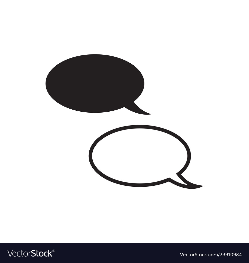 Bubble speech icons Royalty Free Vector Image - VectorStock