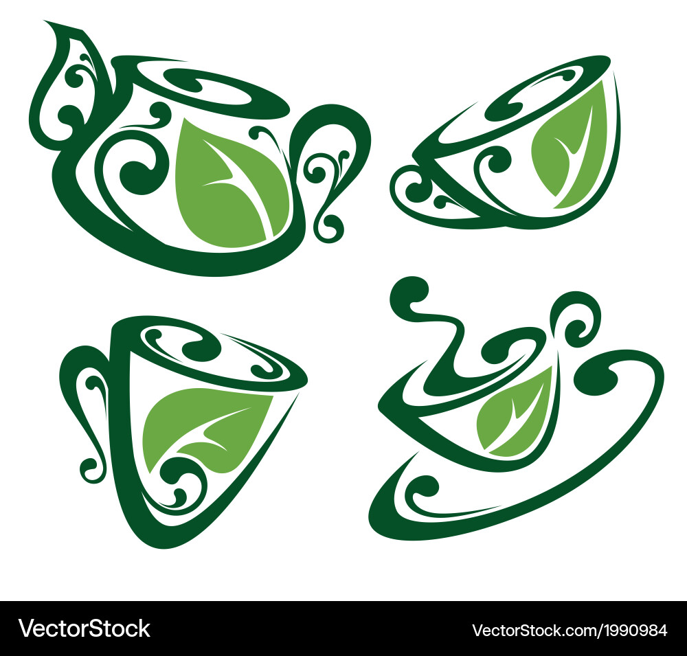 Green tea Royalty Free Vector Image - VectorStock