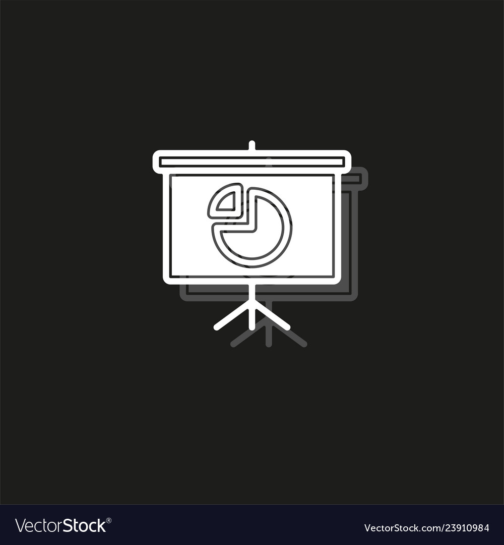 Simple presentation icon Royalty Free Vector Image