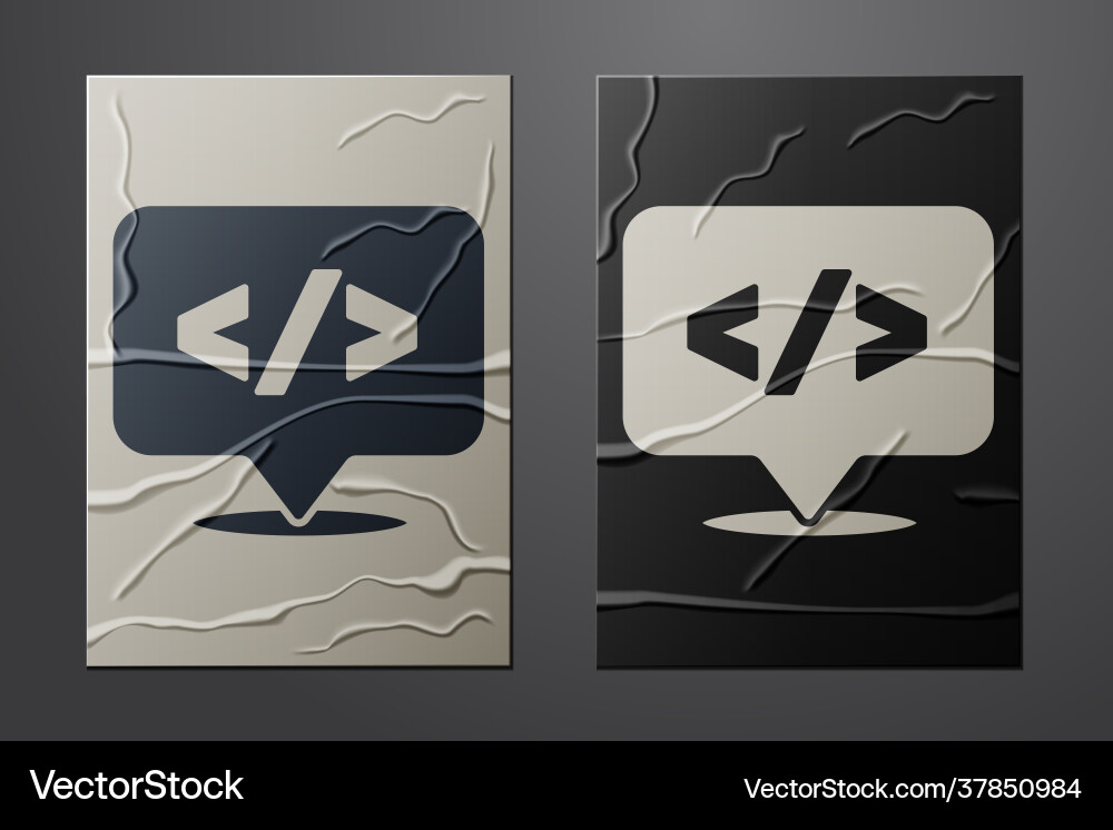 White web design and front end development icon Vector Image