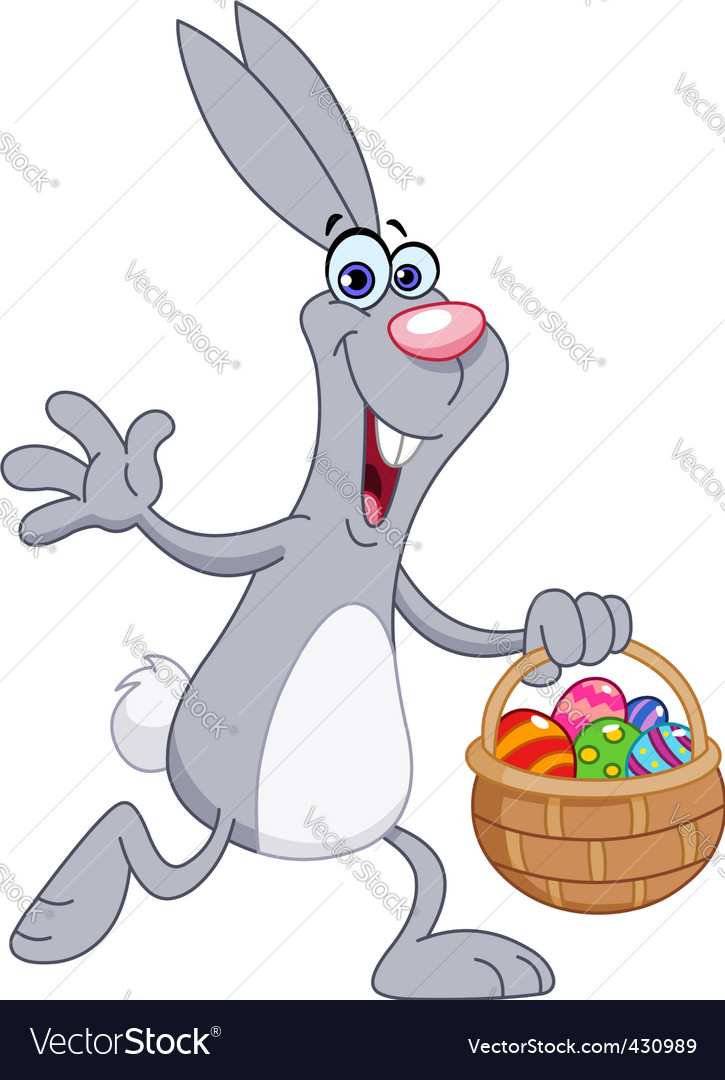 Easter rabbit Royalty Free Vector Image - VectorStock