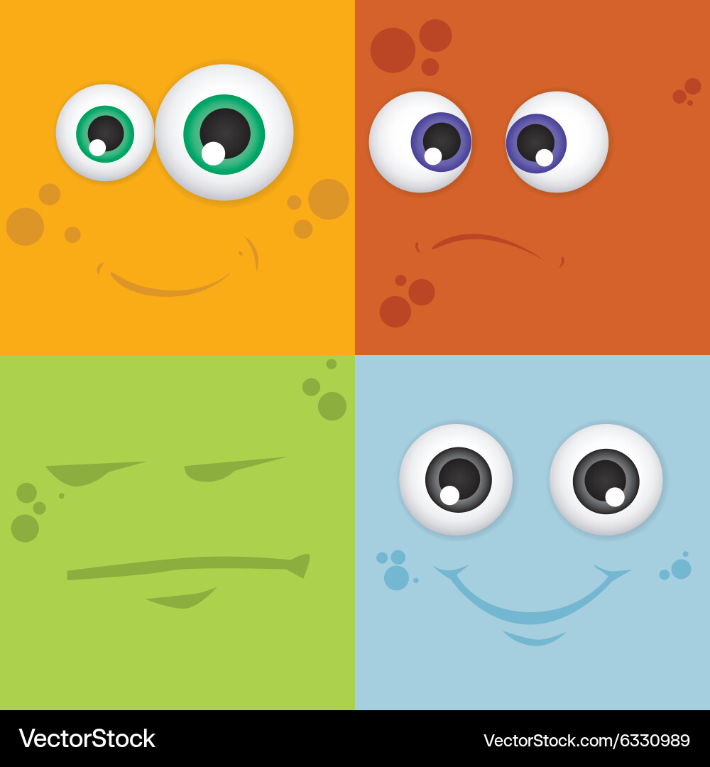 Facial expression Royalty Free Vector Image - VectorStock