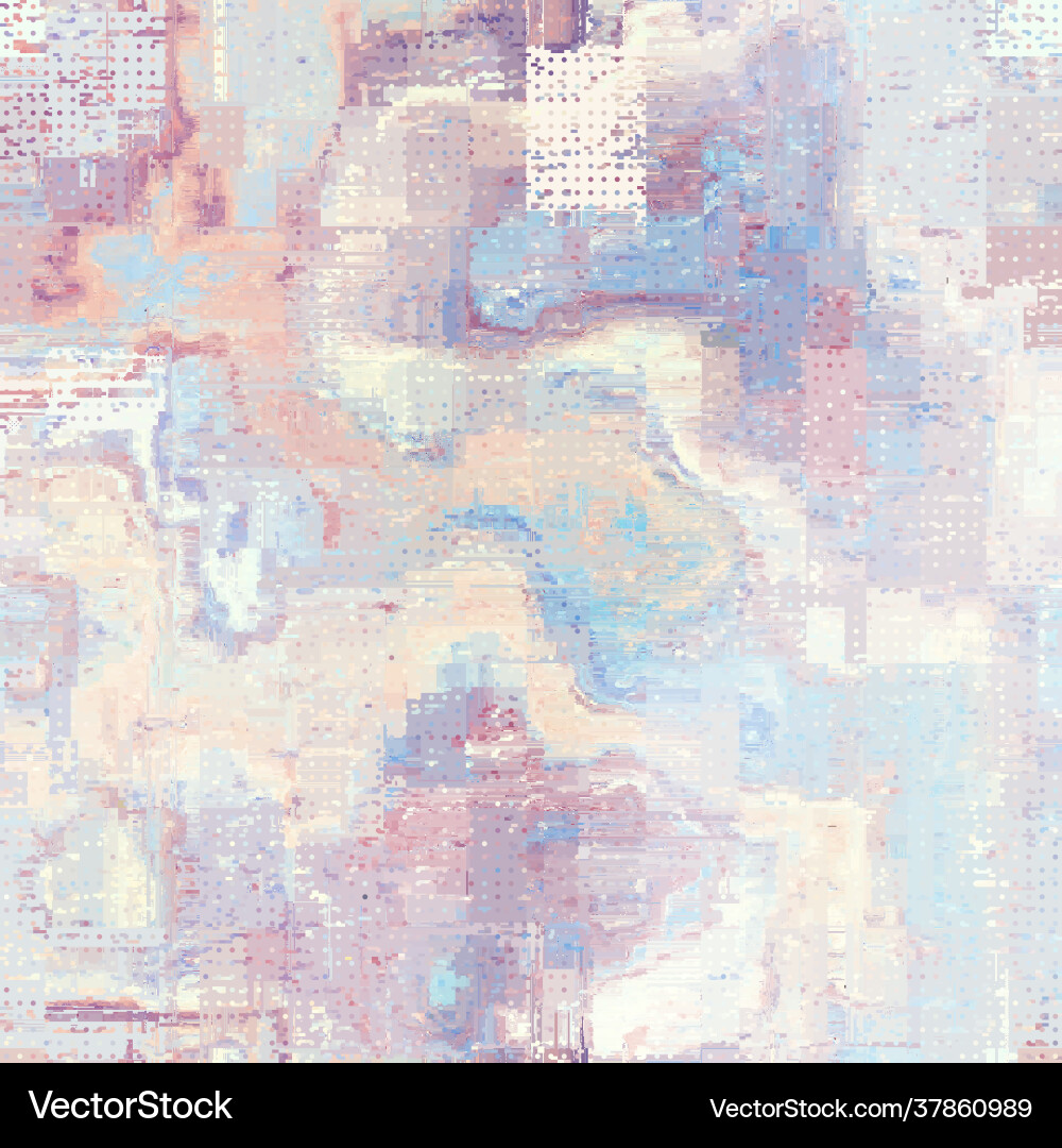 Image with imitation grunge datamoshing Royalty Free Vector