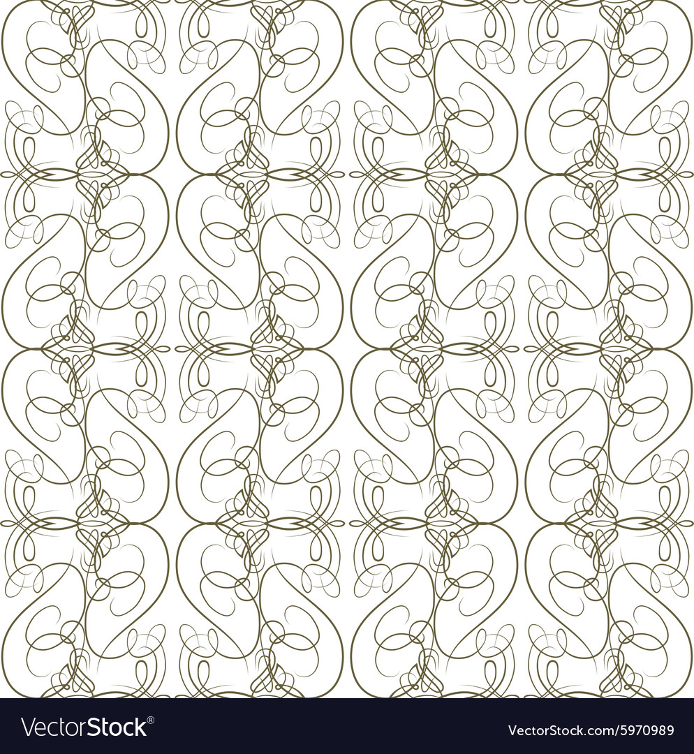 Seamless calligraphic pattern Royalty Free Vector Image