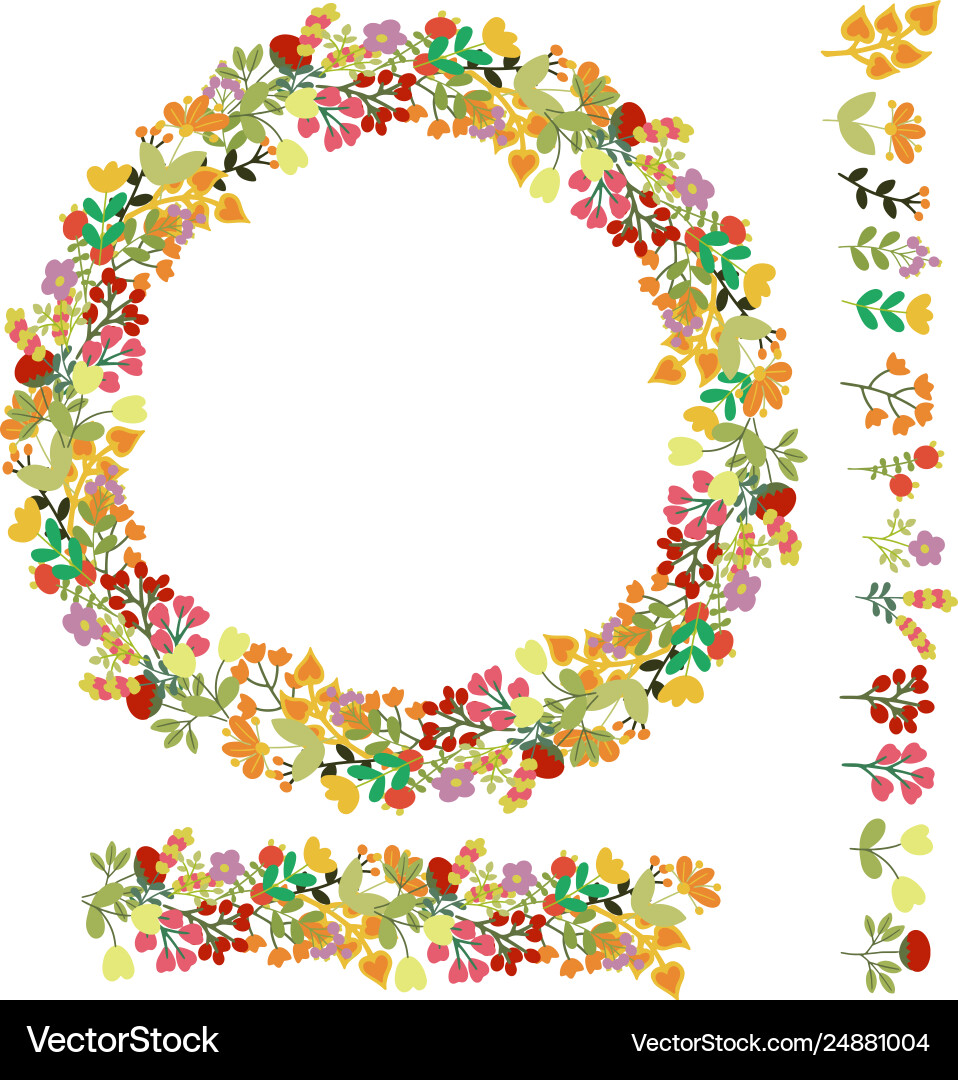 Designer to create flower composition Royalty Free Vector