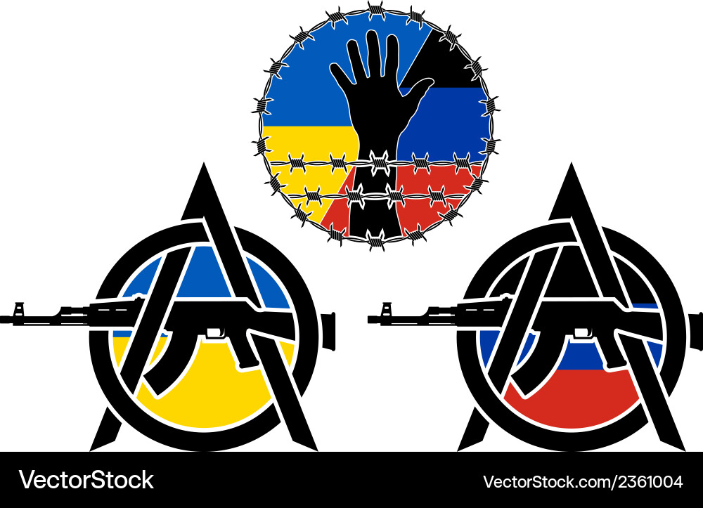 War in ukraine Royalty Free Vector Image - VectorStock