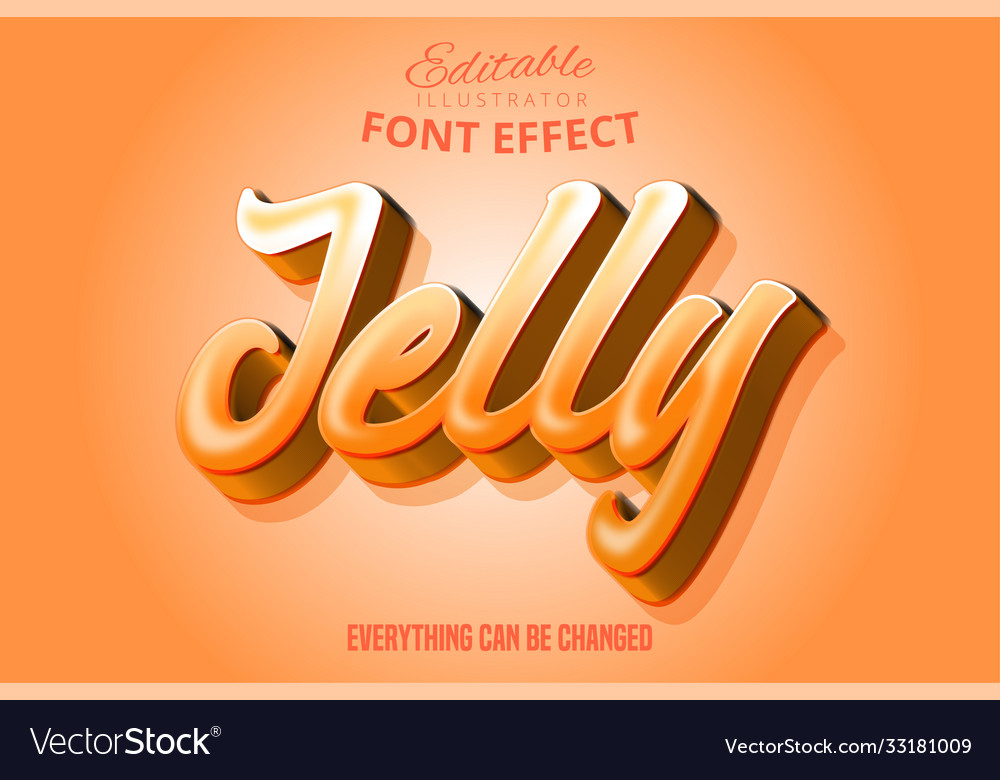 Editable text style effect typography template Vector Image Editable text style effect typography template Vector Image