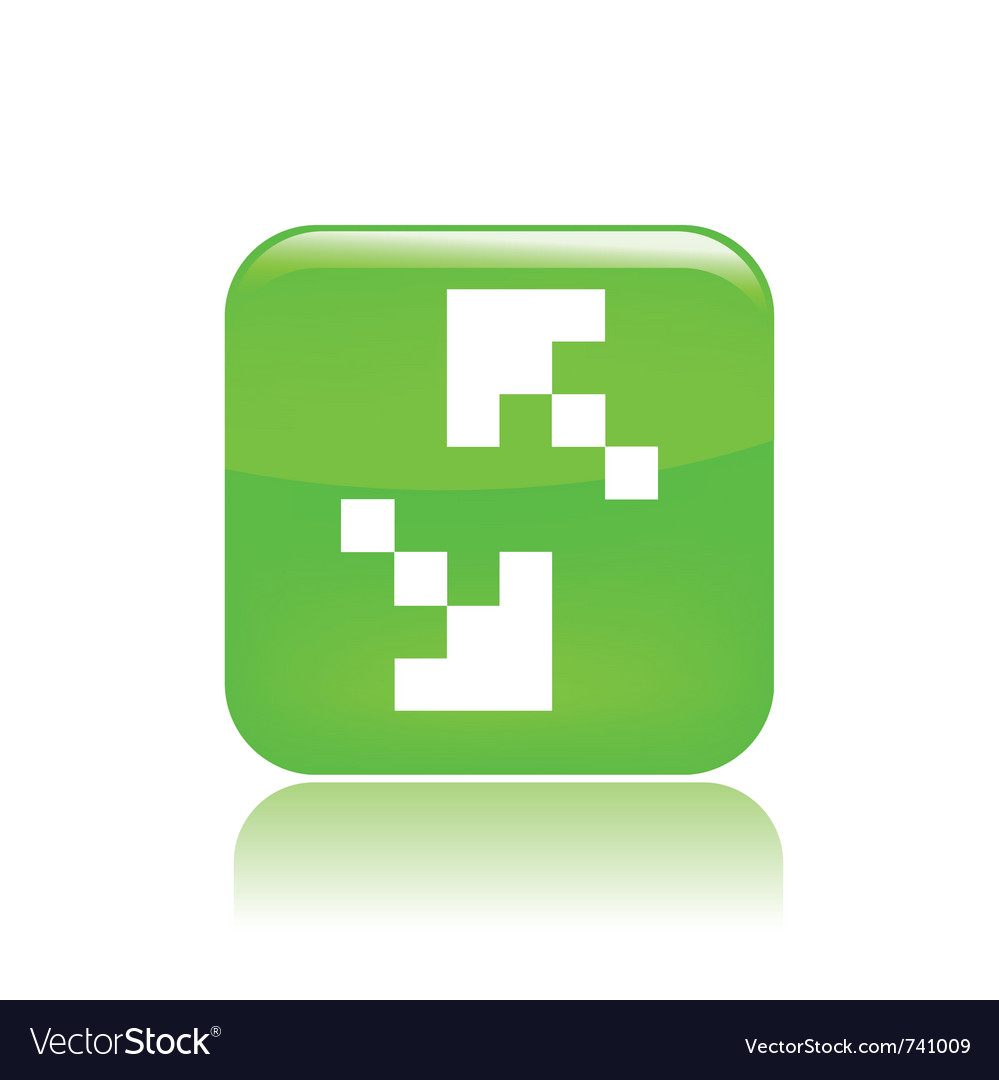 Pixel computer icon Royalty Free Vector Image - VectorStock
