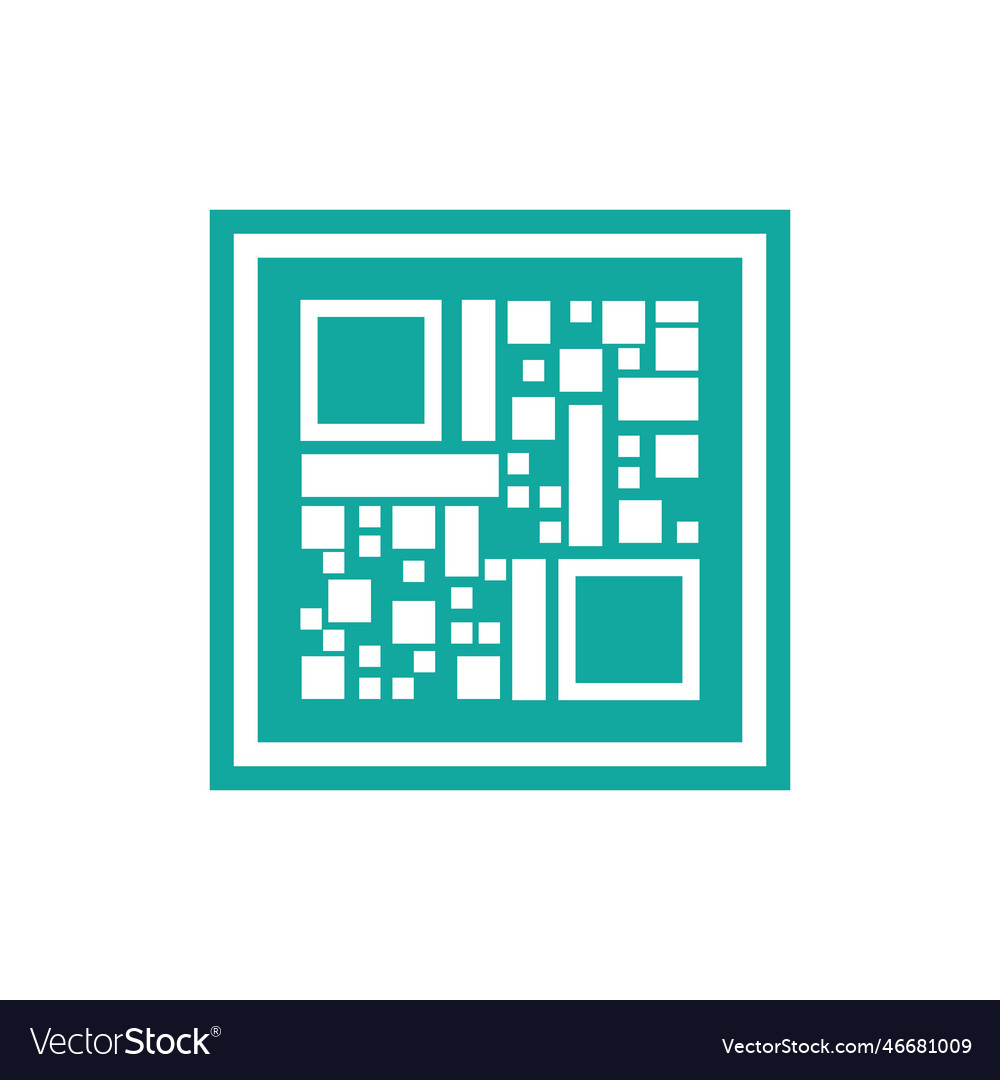 Qr code logo design Royalty Free Vector Image - VectorStock