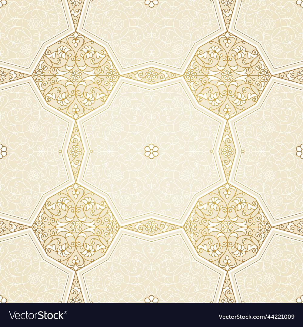 Seamless pattern in eastern style Royalty Free Vector Image