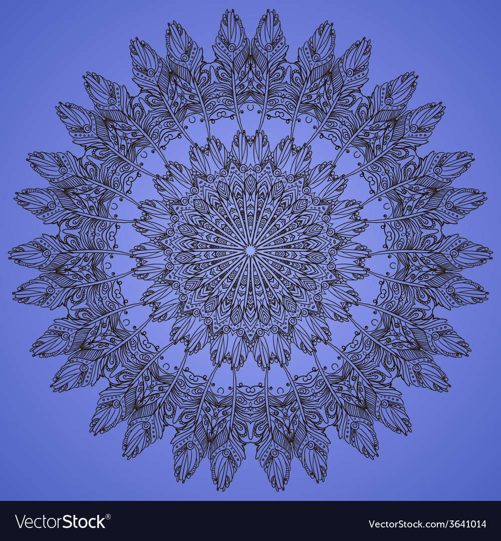 Circular Pattern Ornament Royalty Free Vector Image