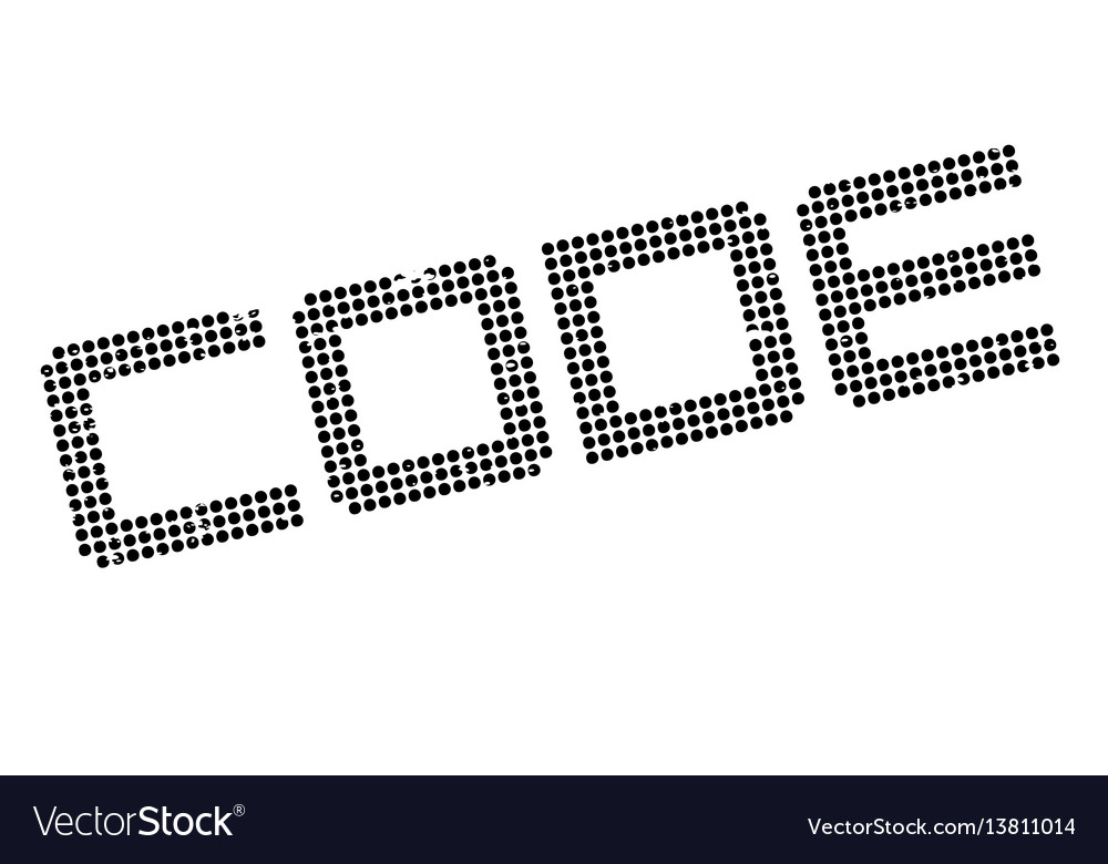 Code rubber stamp Royalty Free Vector Image - VectorStock