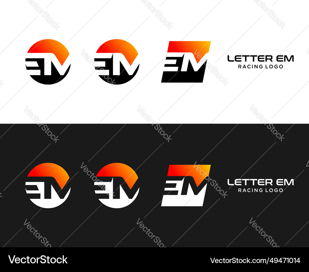 Em logo Royalty Free Vector Image - VectorStock