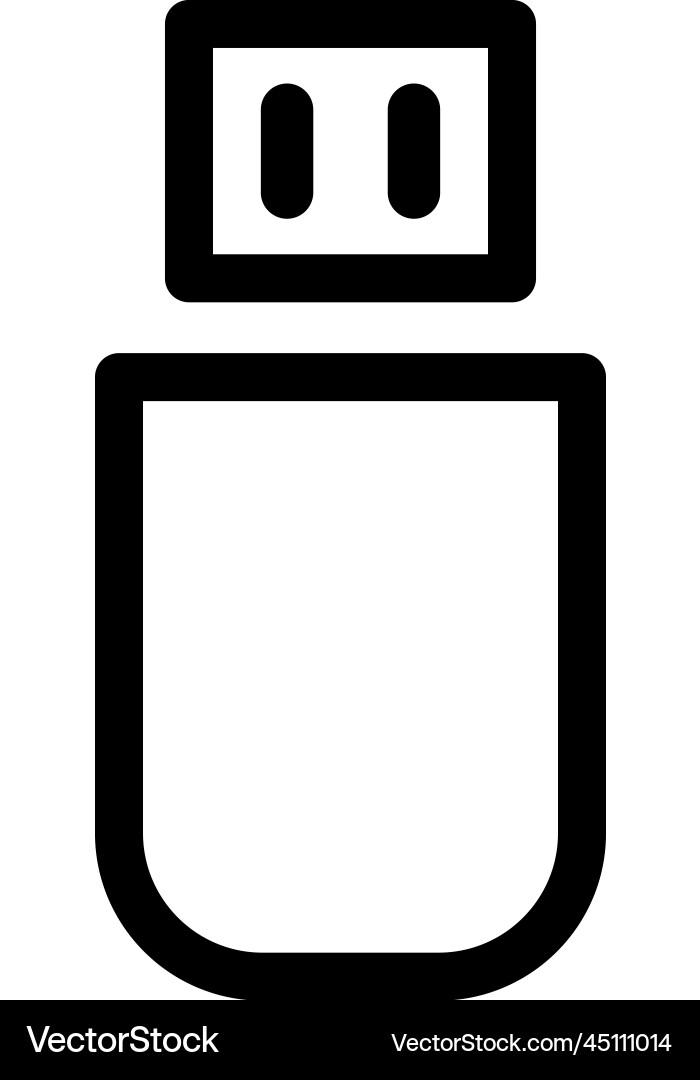 Pen drive icon Royalty Free Vector Image - VectorStock