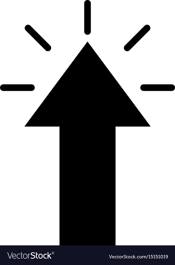 Arrow pointer isolated icon Royalty Free Vector Image