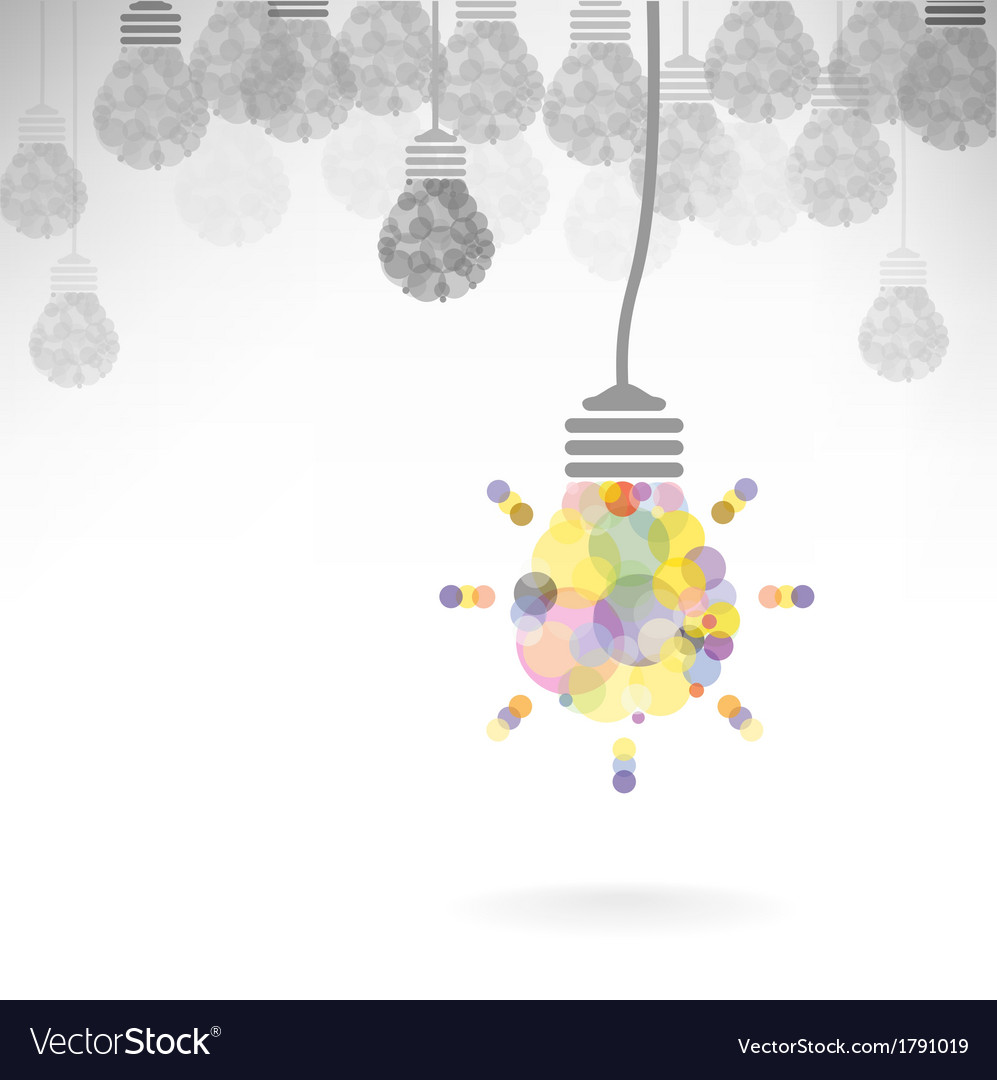 Creative light bulb idea Royalty Free Vector Image