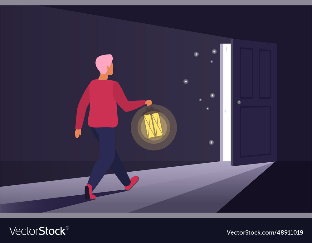 Optimism step towards bright future optimistic Vector Image