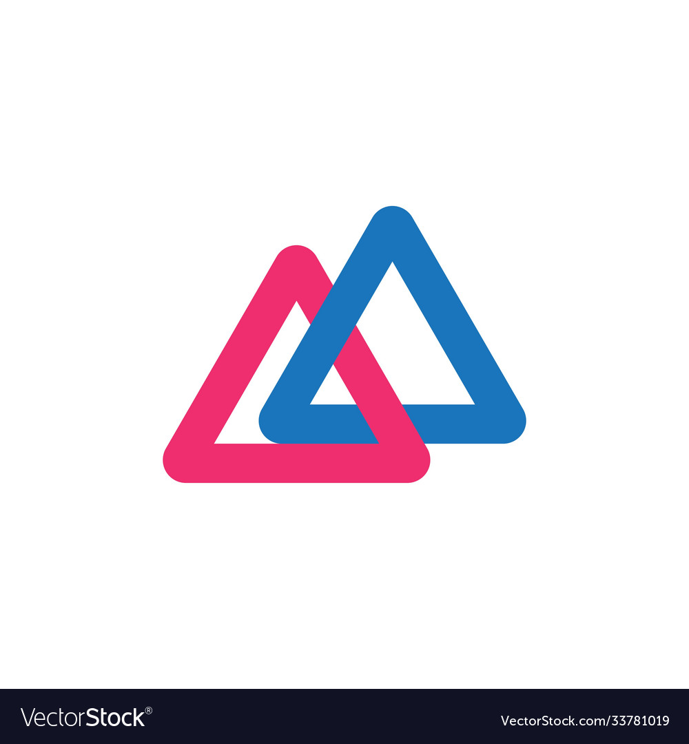 Triangle logo Royalty Free Vector Image - VectorStock