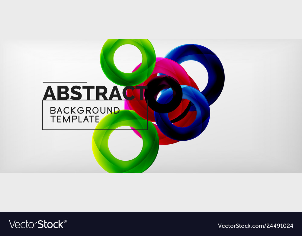 Circles Abstract Background Royalty Free Vector Image