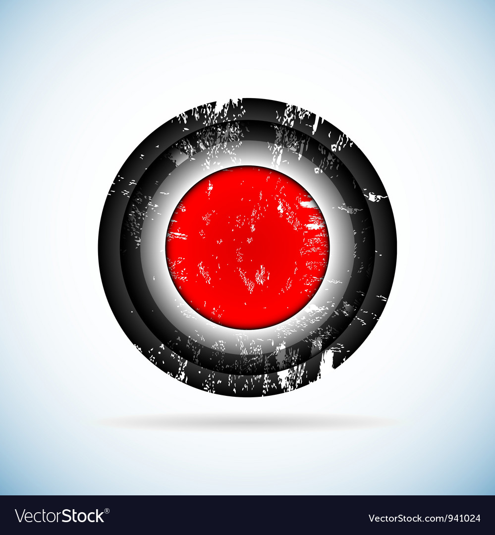 Red button Royalty Free Vector Image - VectorStock