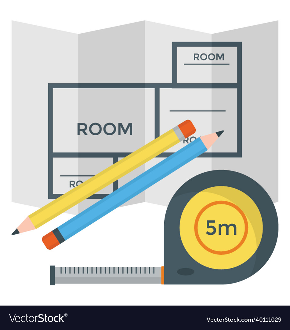 Building plan Royalty Free Vector Image - VectorStock