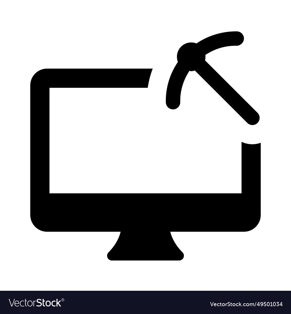 Data mining or extracting from desktop Royalty Free Vector