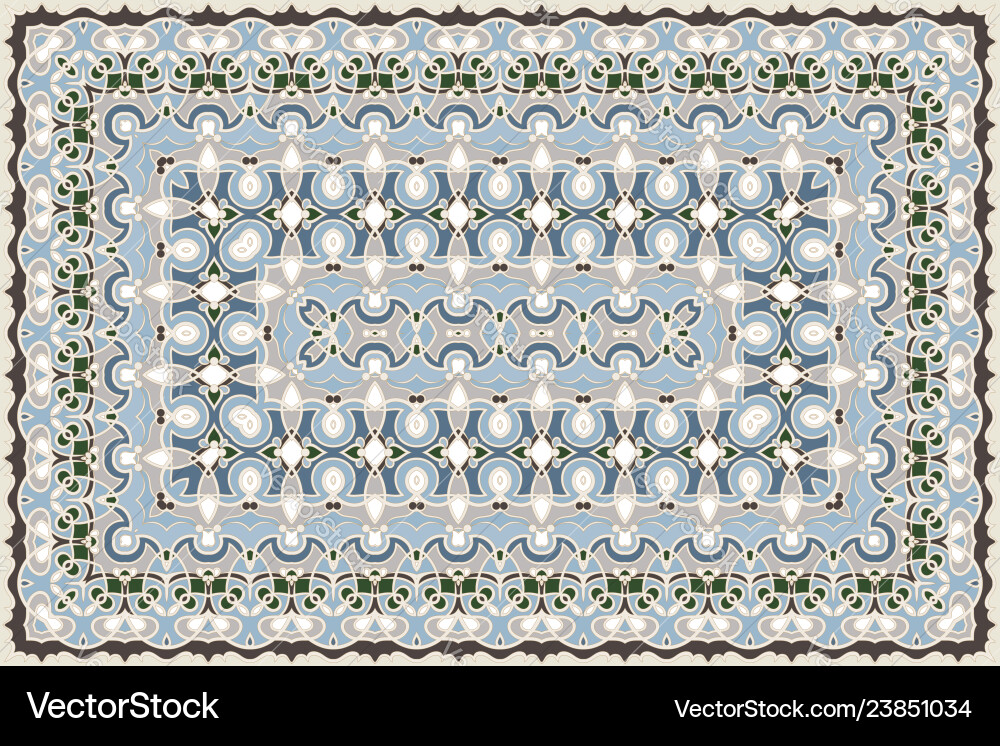 Persian colored carpet Royalty Free Vector Image