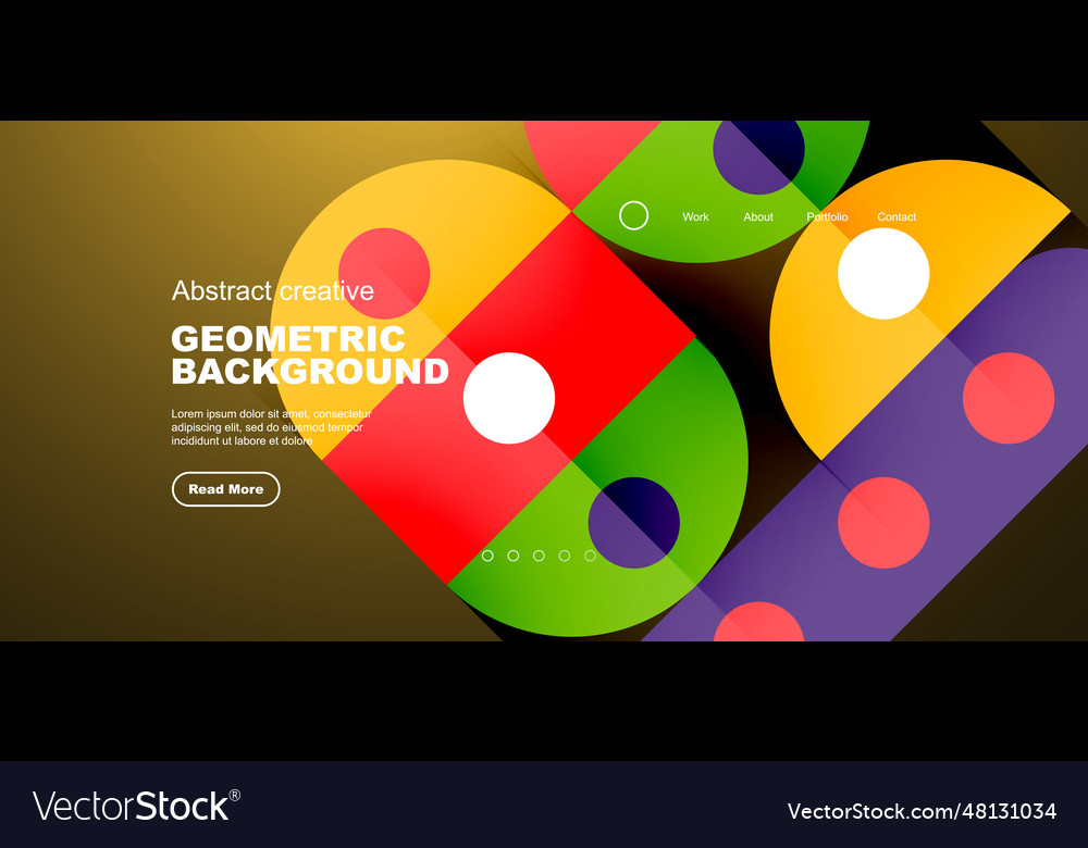 Simple circles and round elements pattern Vector Image