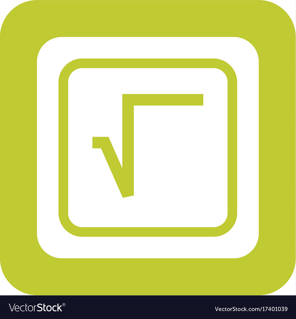 Square Root Symbol Royalty Free Vector Image - Vectorstock
