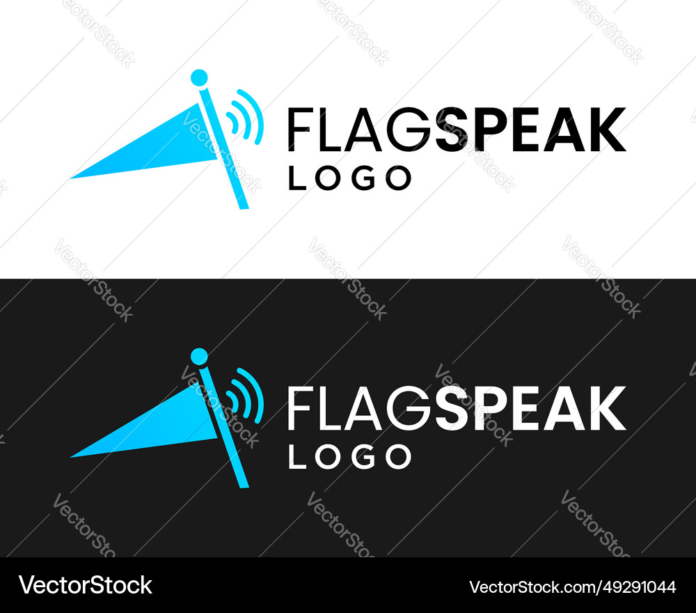Flag logo Royalty Free Vector Image - VectorStock
