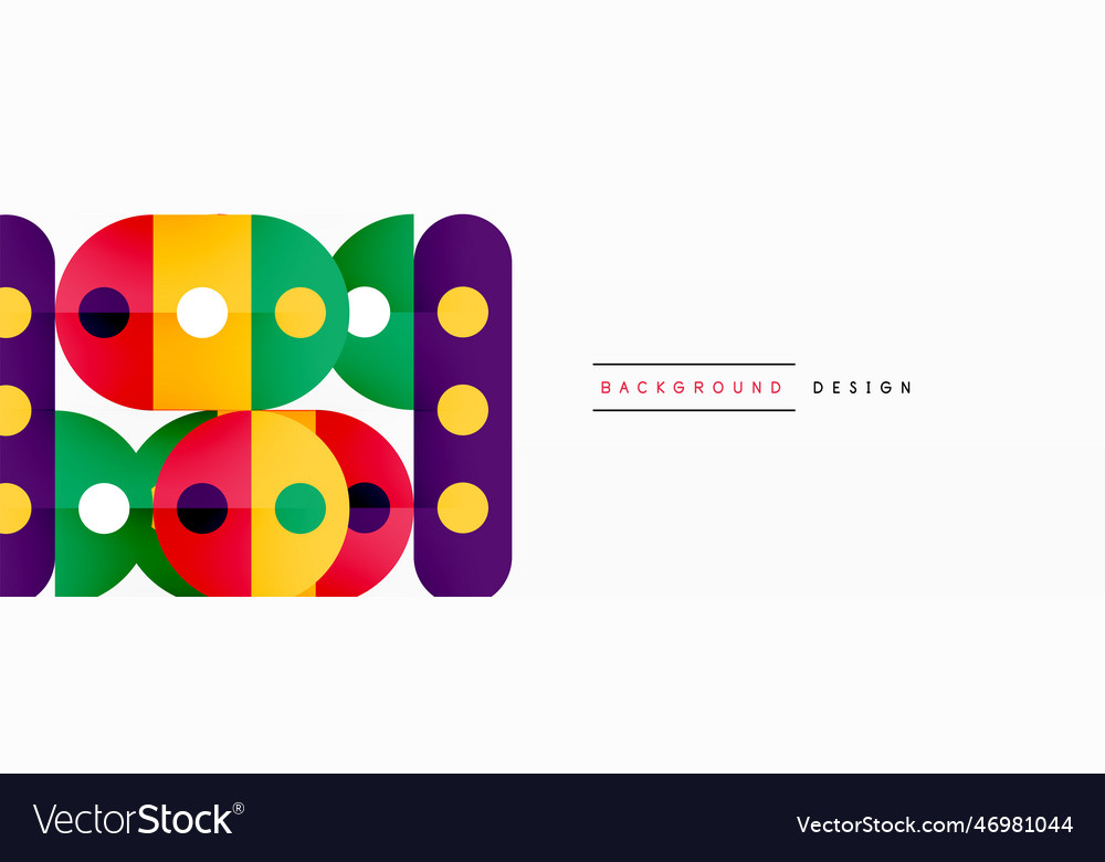 Simple circles and round elements pattern Vector Image