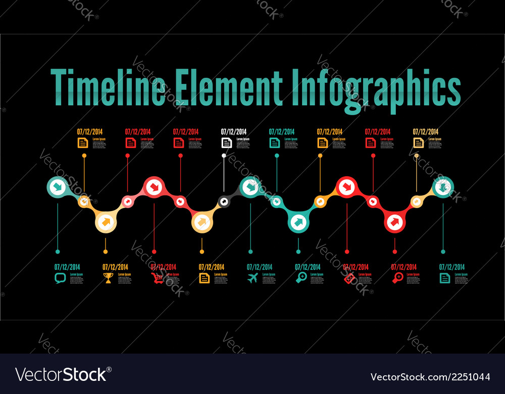 Timeline Royalty Free Vector Image - VectorStock