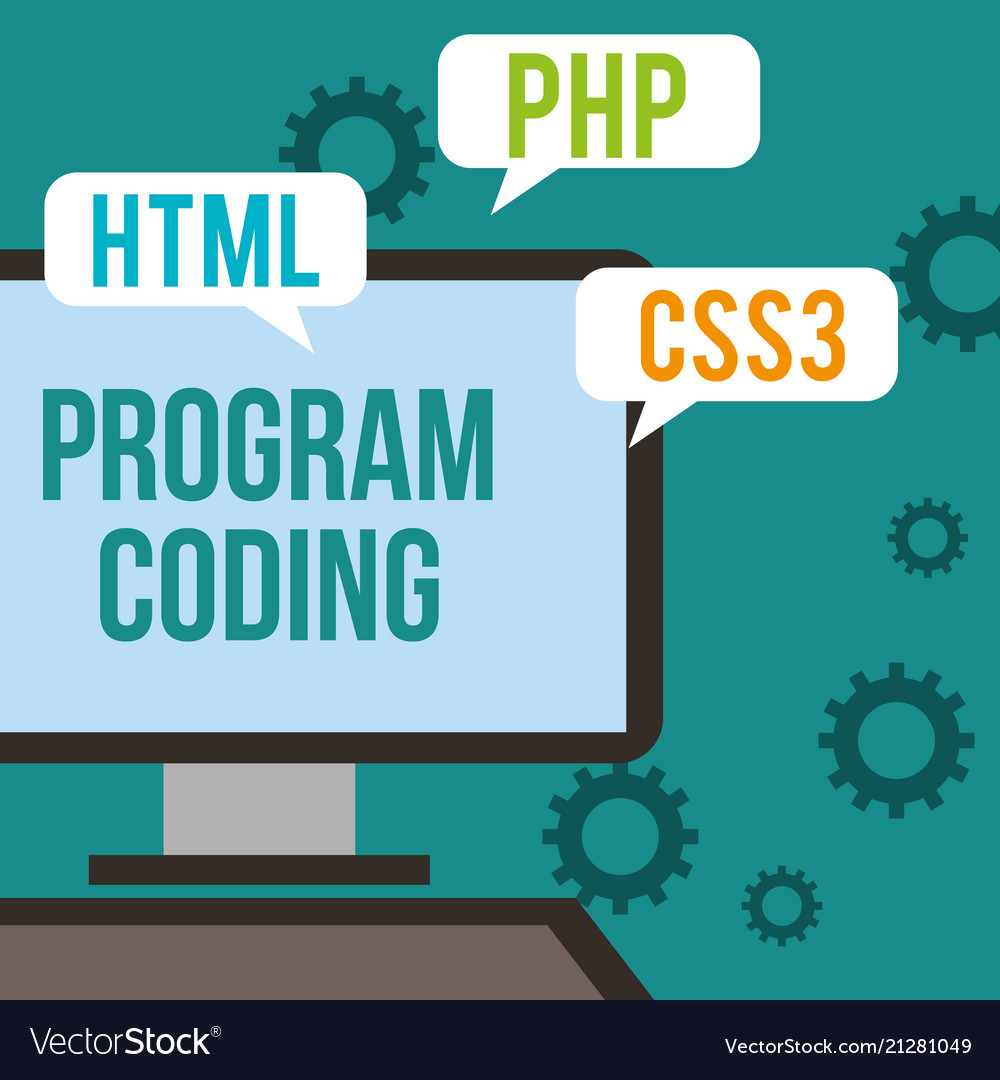 Program Coding Website Royalty Free Vector Image