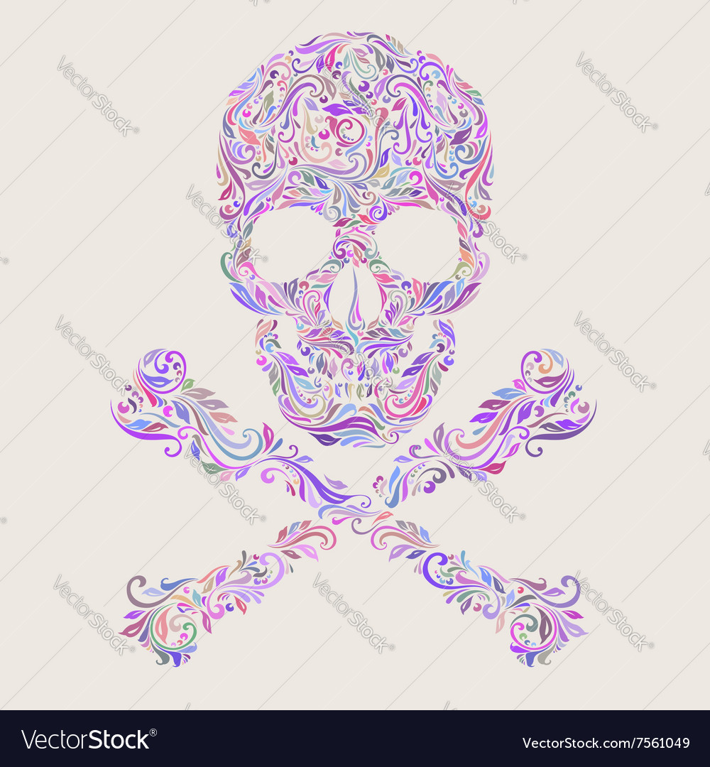 Skull pattern Royalty Free Vector Image - VectorStock