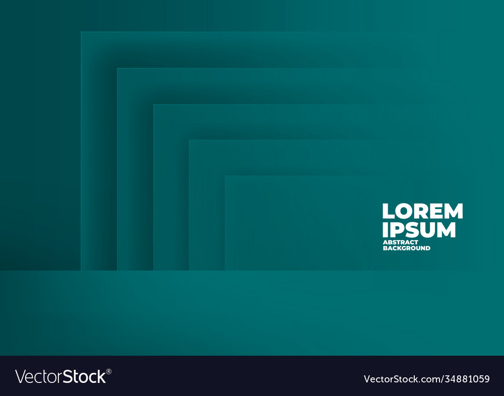 Abstract rectangle overlap green background Vector Image