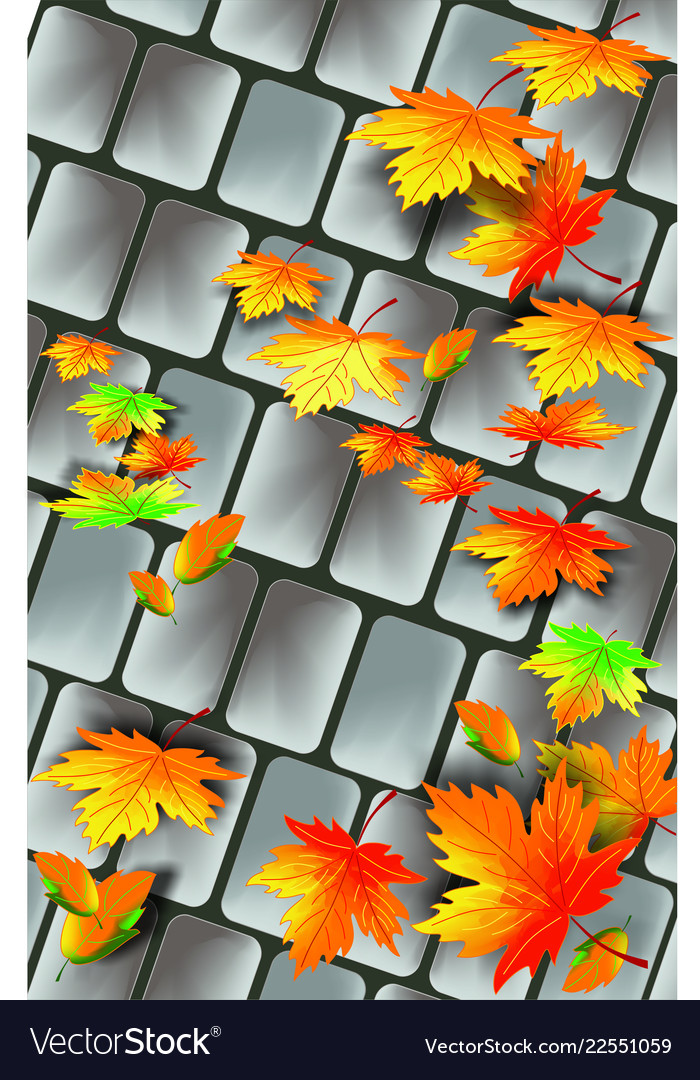 Leaf fall Royalty Free Vector Image - VectorStock