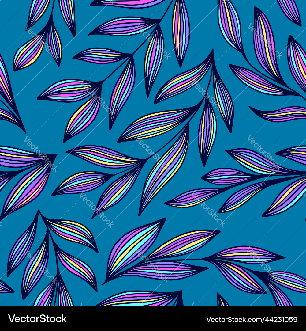 Pattern with branches Royalty Free Vector Image