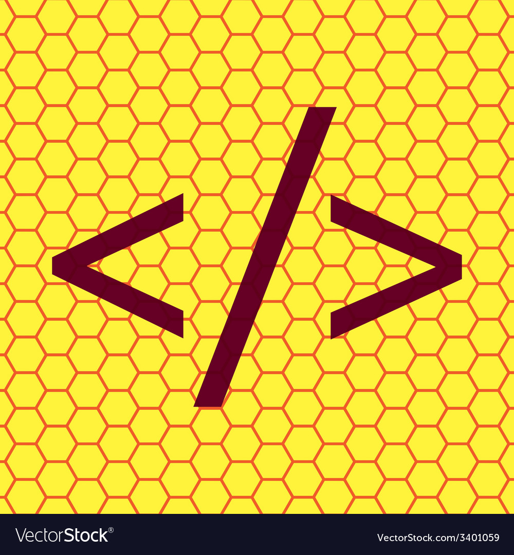 Programming code icon symbol flat modern web Vector Image Programming code icon symbol flat modern web Vector Image