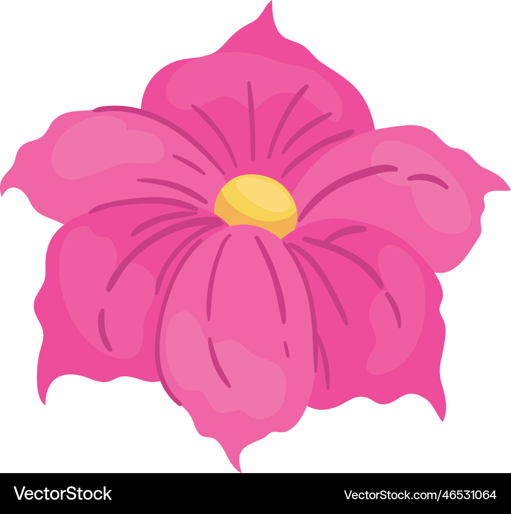 Flower decoration icon Royalty Free Vector Image