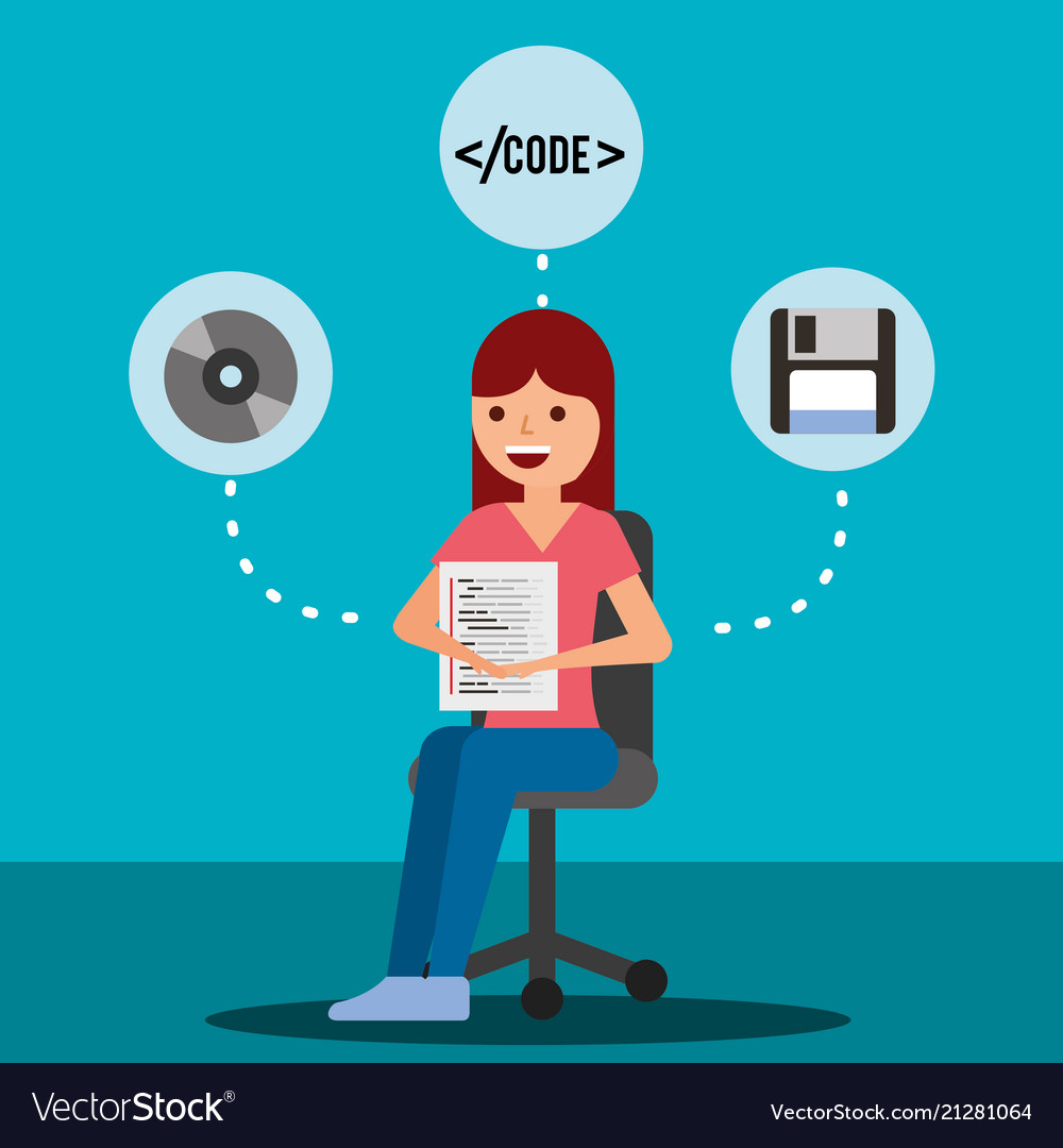 Program coding website Royalty Free Vector Image