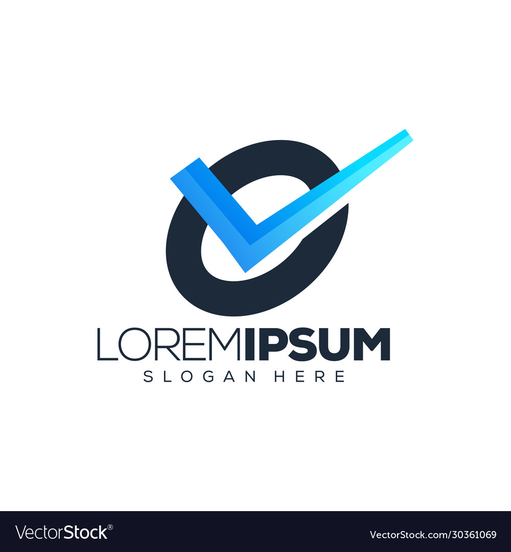 Check logo design Royalty Free Vector Image - VectorStock