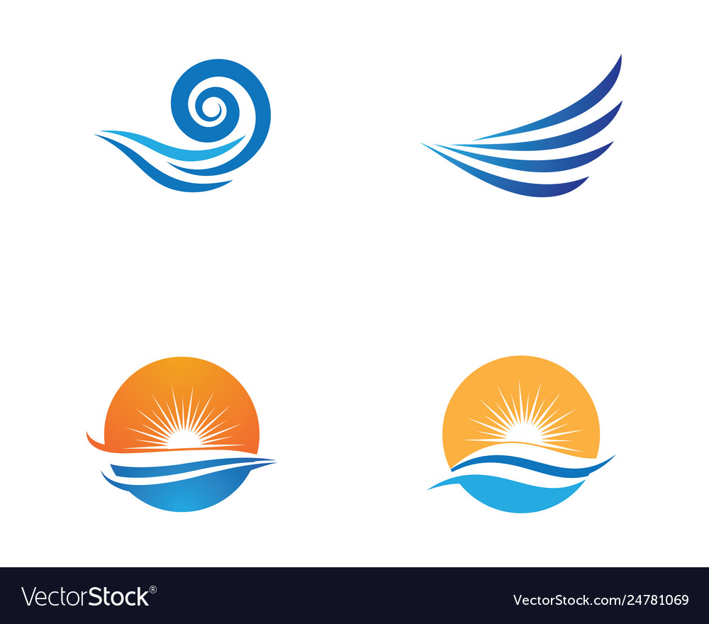 Wave symbol Royalty Free Vector Image - VectorStock