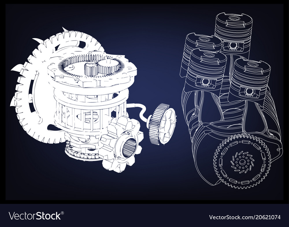 Car engine Royalty Free Vector Image - VectorStock